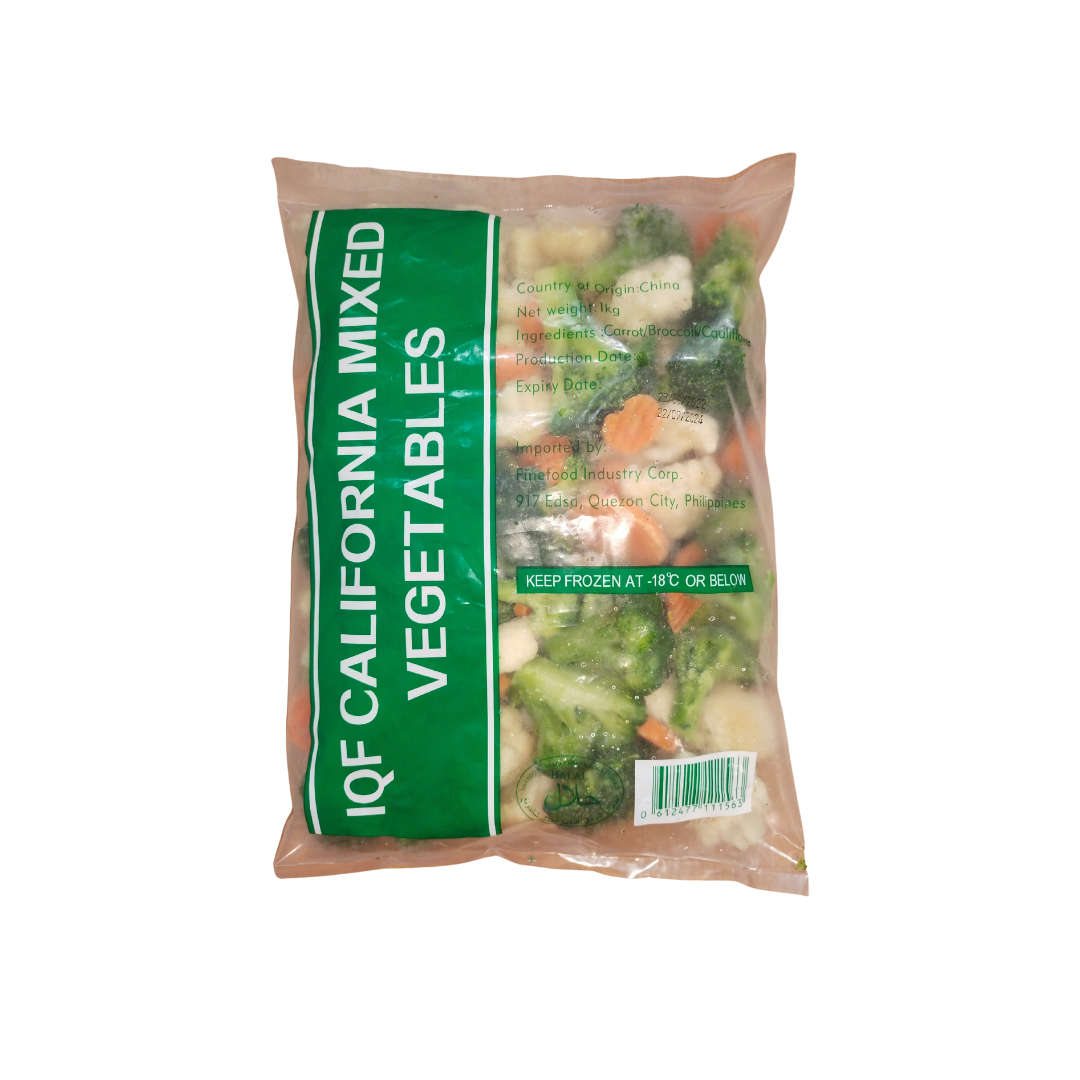IQF California Mix Vegetables (1kg) – Wholemart