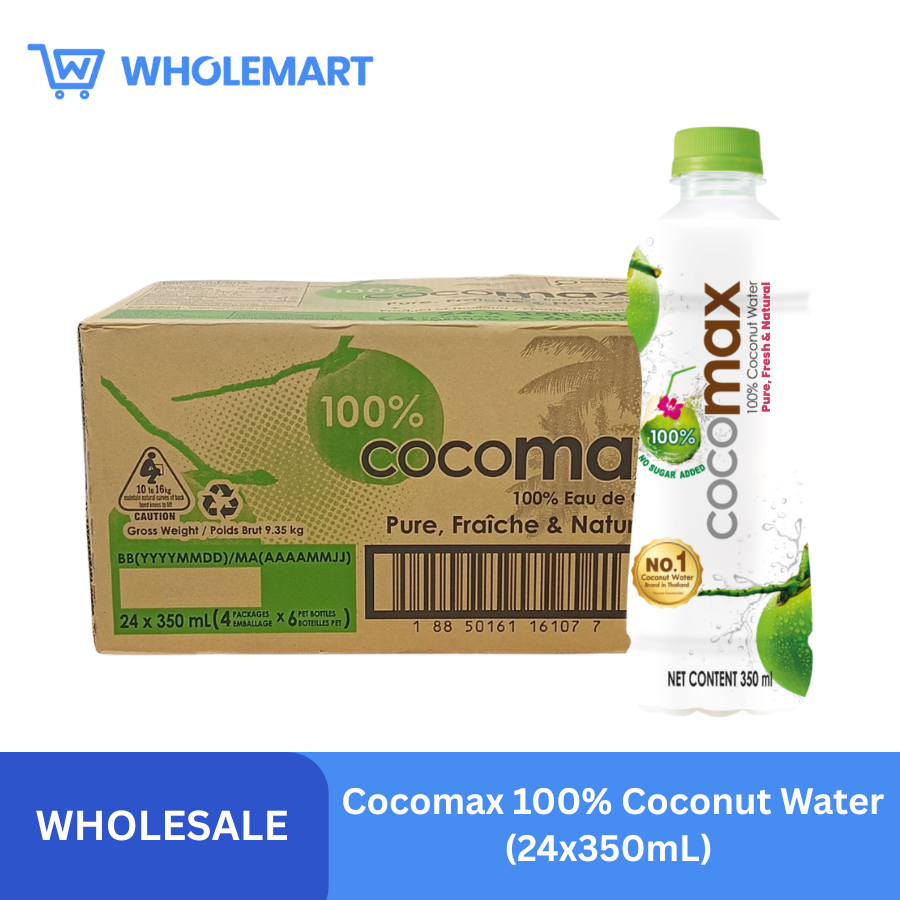 Cocomax 100% Coconut Water (24x350mL) – Wholemart