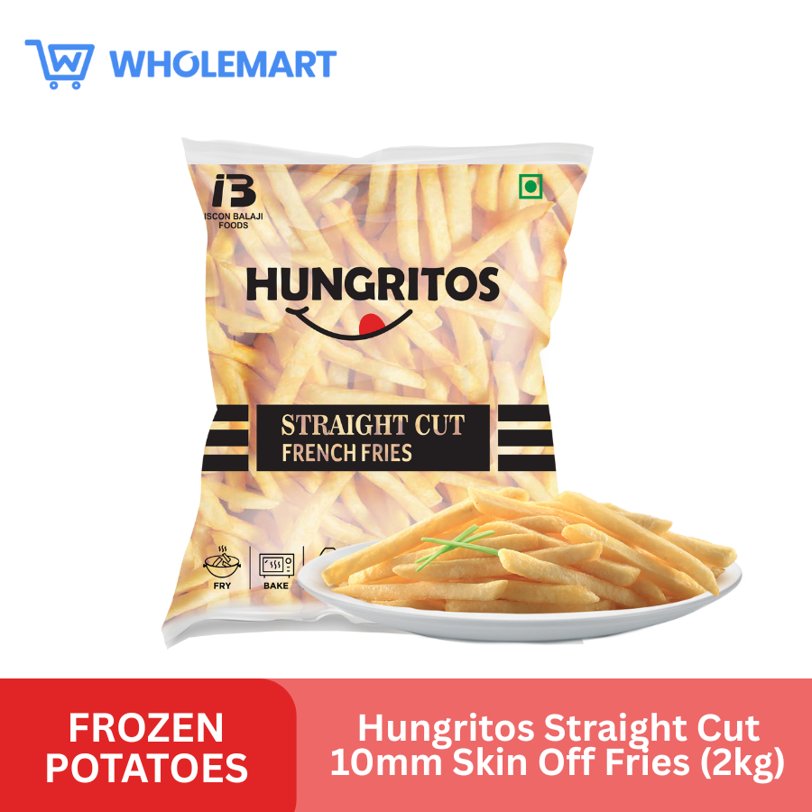 Hungritos Straight Cut 10mm Skin Off Fries (2kg) – Wholemart