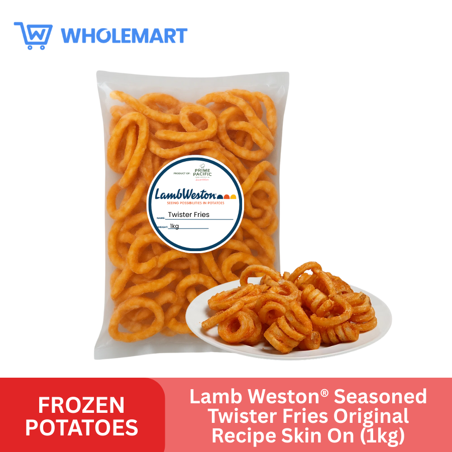 Lamb Weston® Seasoned Twister Fries Original Recipe Skin On (1kg ...
