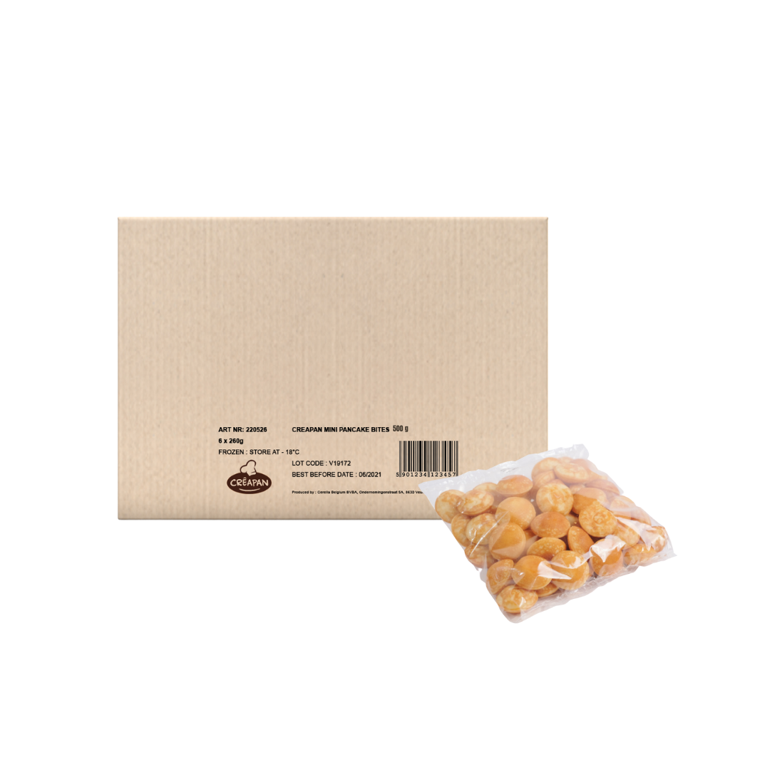 Creapan Mini Pancake Bites (500gx6) – Wholemart