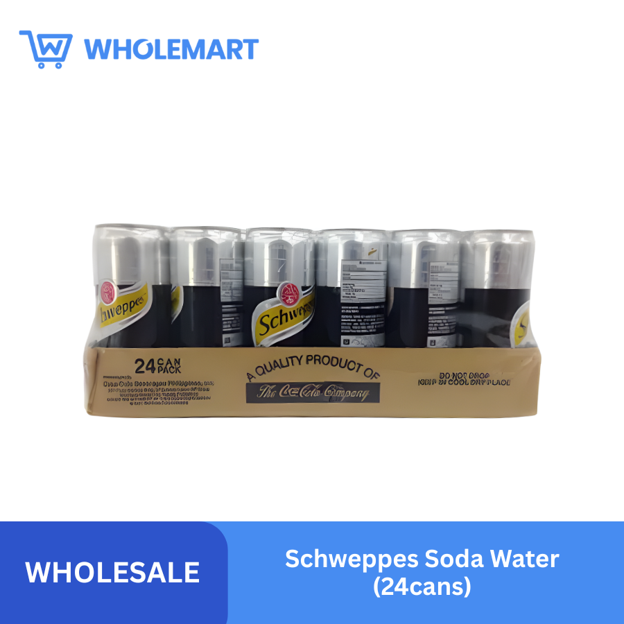 Schweppes Soda Water (24cans) – Wholemart