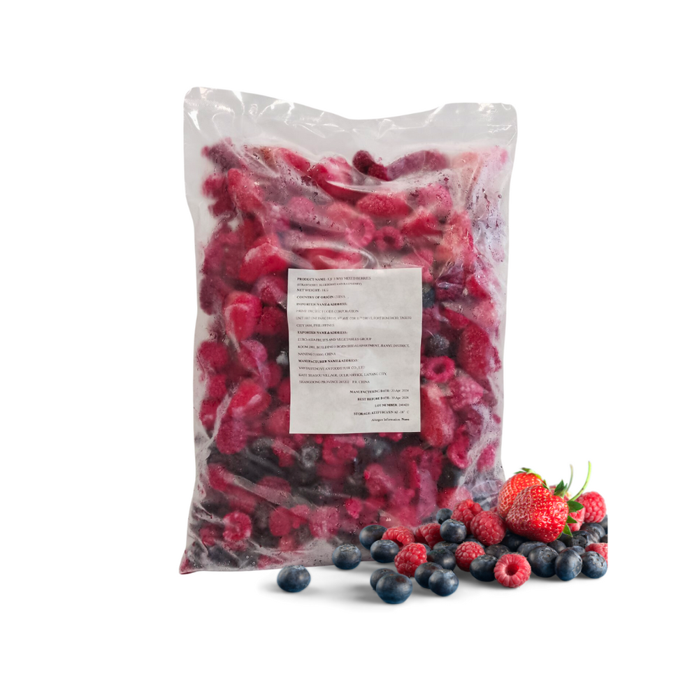 Frozen Mixed Berries (Strawberry, Blueberry, Raspberry) 1kg – Wholemart